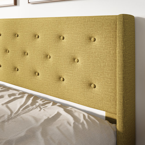 Lark Manor Albertien Lift Up Wingback Upholstered Platform Bed ...