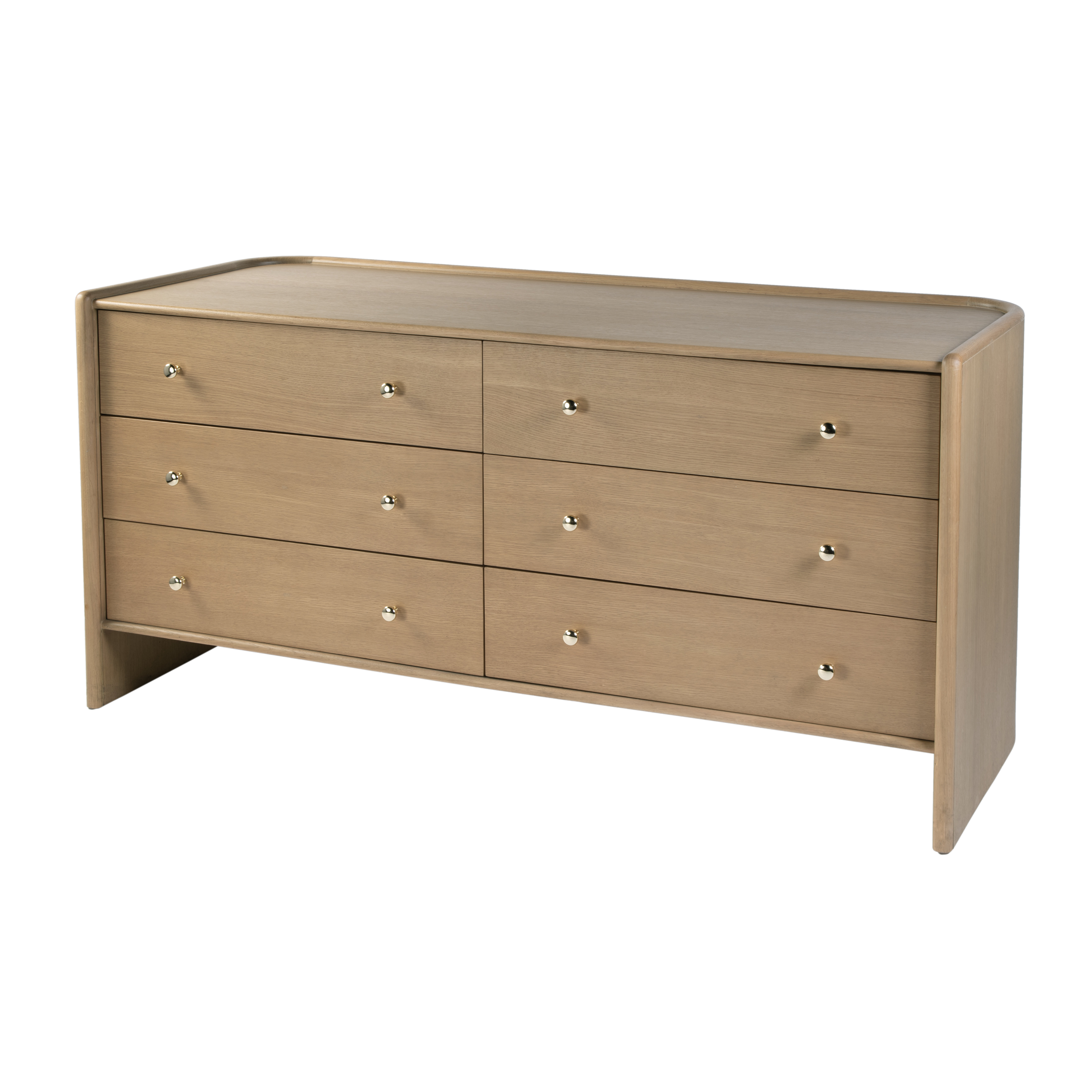 Joss & Main Mallory 6-Drawer Rounded Back Dresser | Wayfair