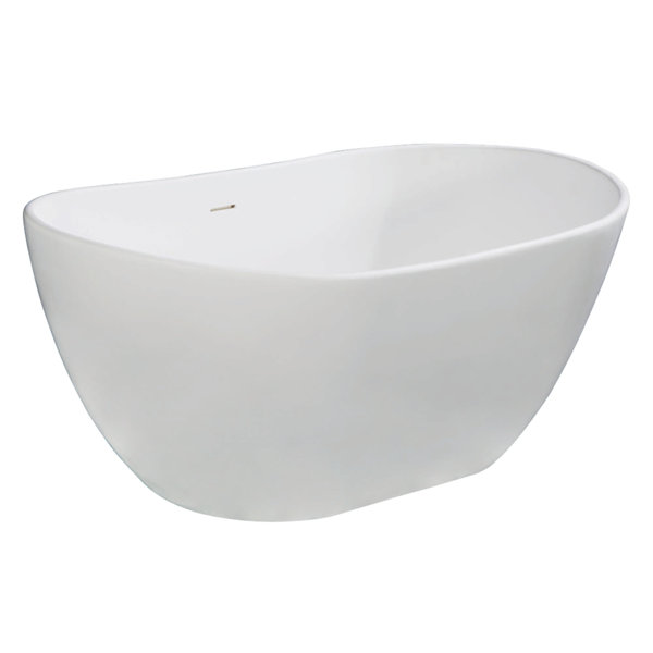 Kingston Brass Aqua Eden Collete Freestanding Soaking Bathtub - Wayfair ...