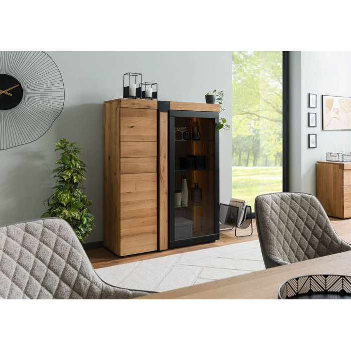 Massivmoebel24 ROTTERDAM 110cm Solid Wood Sideboard | Wayfair.co.uk