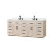 CRS APPLIANCES, 84" Bathroom Vanity with Double Sink, Modern Bathroom ...