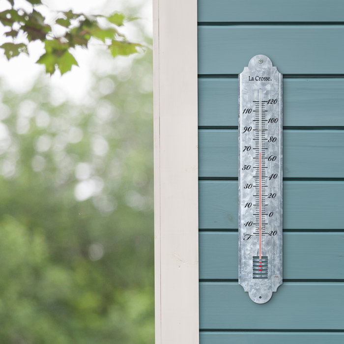 La Crosse Technology 19.50" Metal Outdoor Thermometer | Wayfair