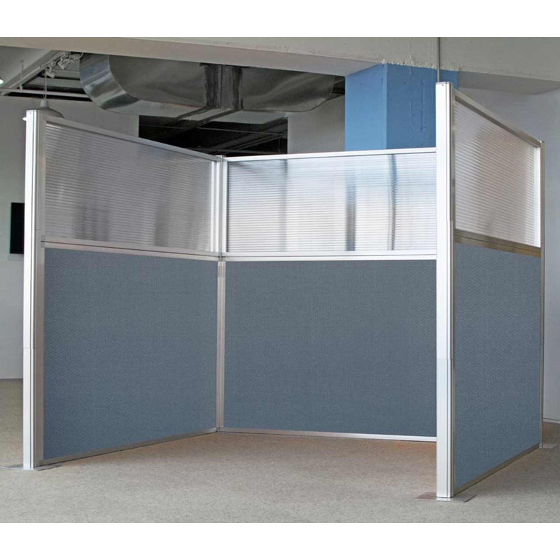 Versare 6' X 6' Pre-Configured U Shape Hush Panel Cubicle | Wayfair