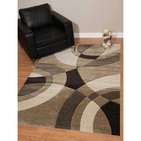 Wrought Studio Aviyana Abstract Machine Woven Rectangle 7'10" x 11'2 ...