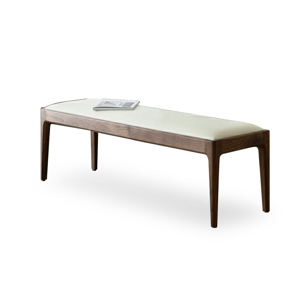 Hike Out Nature Off-white Upholstered Bench | Wayfair
