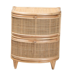 Bay Isle Home Sloatsburg Rattan/Wicker Nightstand & Reviews | Wayfair