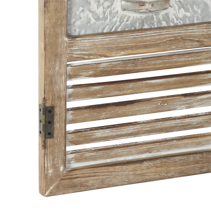 One Allium Way® 2 Piece Brown Metal Relief Tree Wall Decor with ...