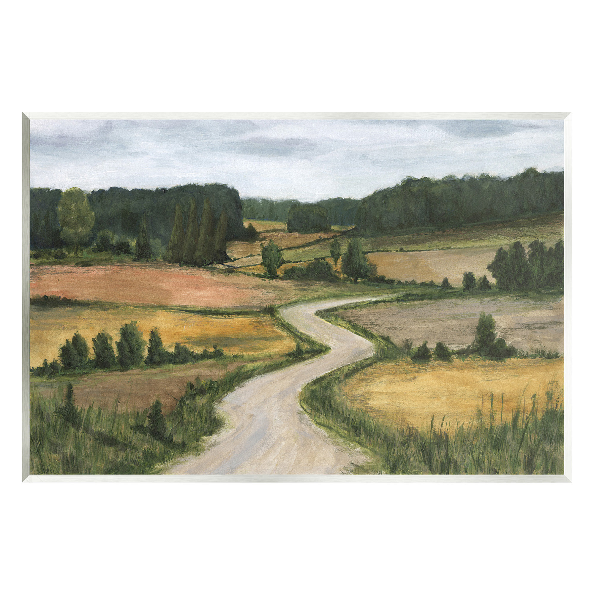 Stupell Industries Waning Rural Rode Wall Plaque Art by Michael Willett ...