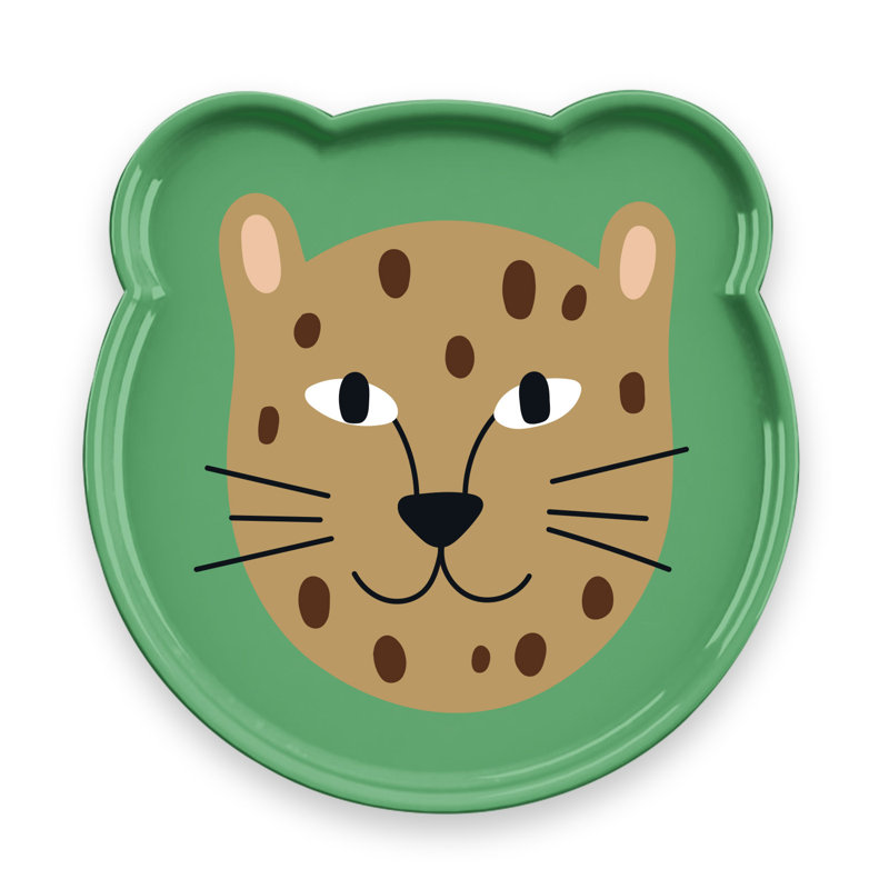 Dakota Fields Kids' 4-Pack Frog Shape Jungle Plates | Wayfair