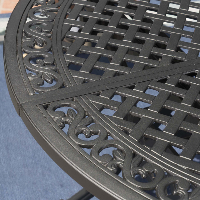 Fleur De Lis Living Rosemont Extendable Aluminum Dining Table & Reviews ...