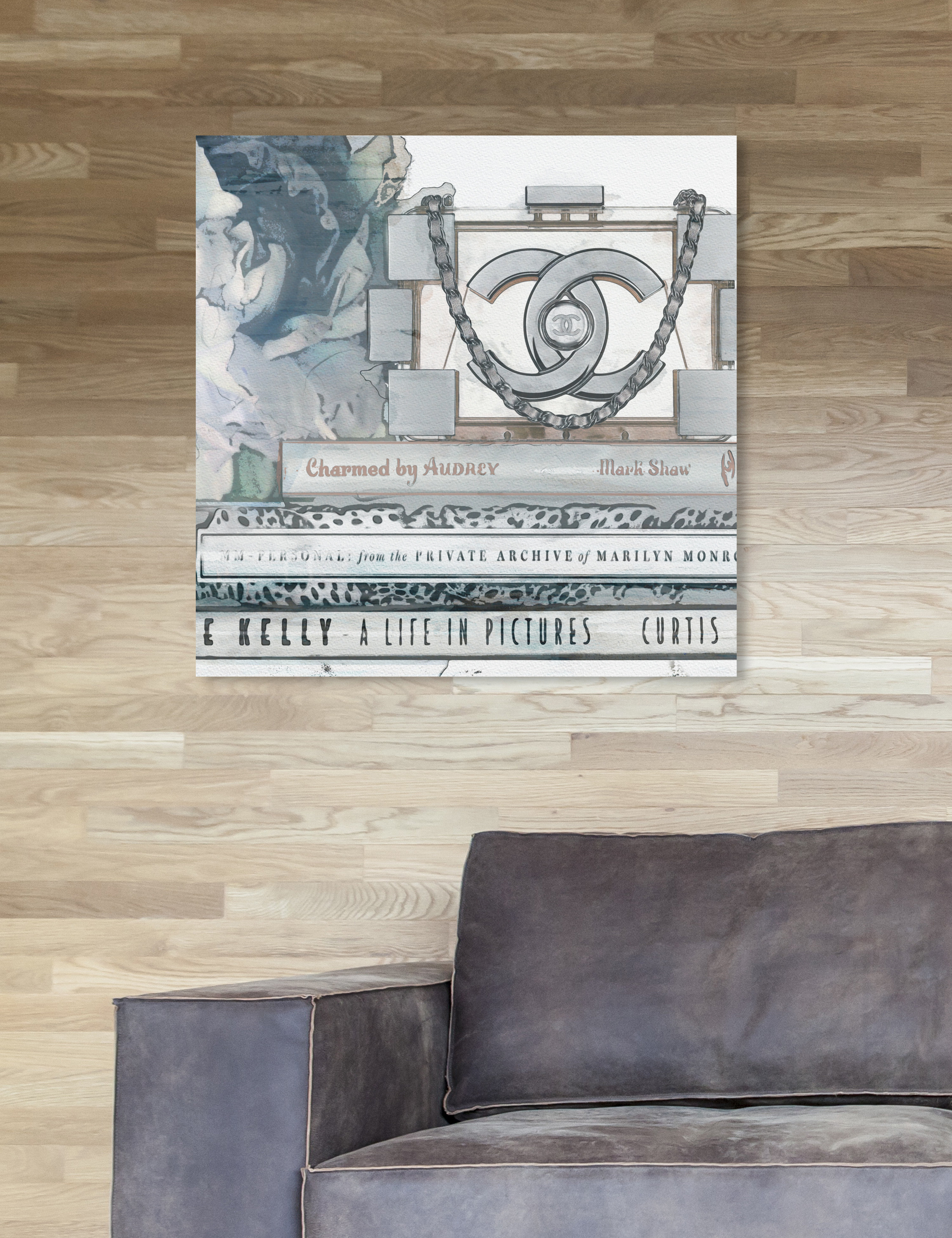 Oliver Gal Prints Kelly Grey Square - Graphic Art on Canvas - Wayfair ...