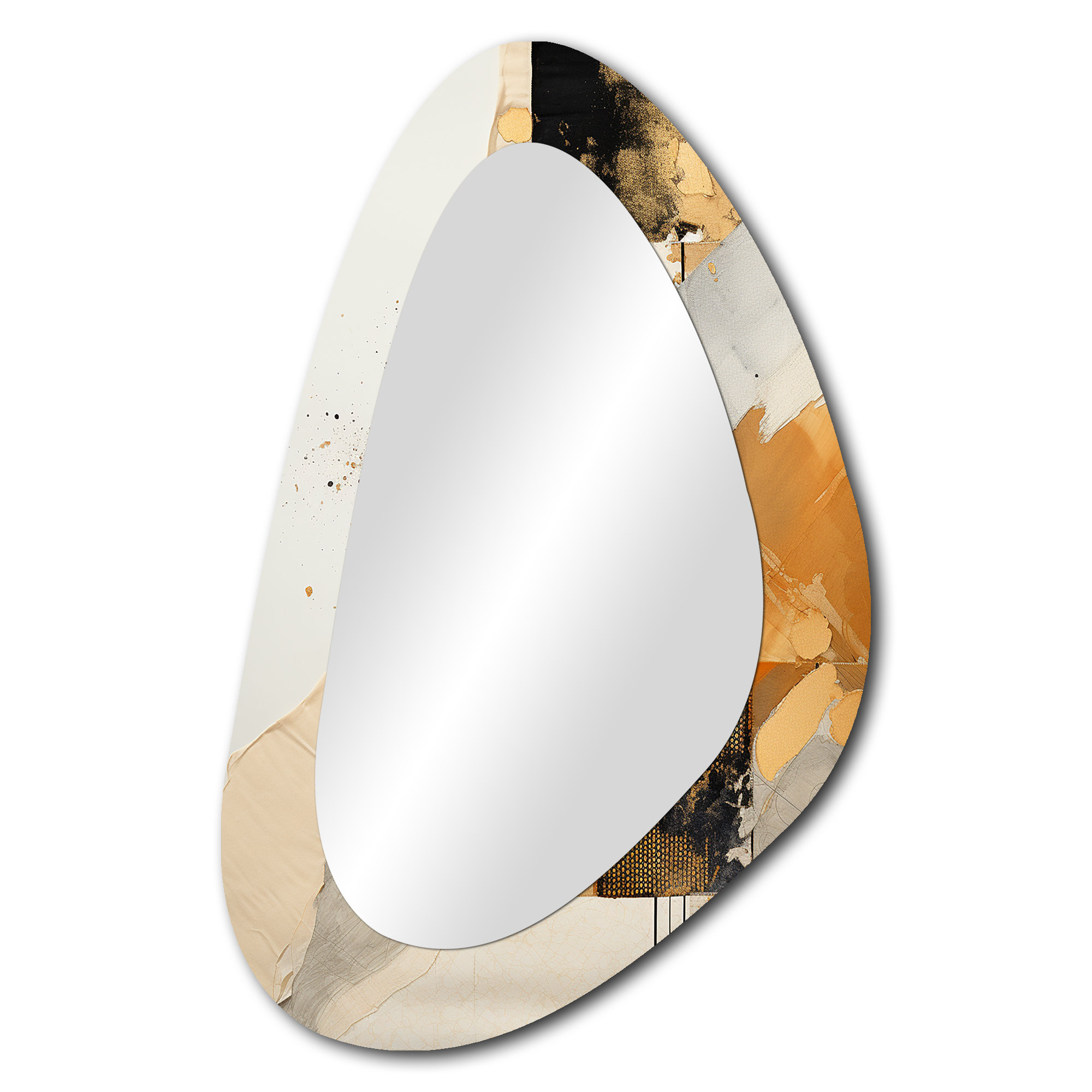 East Urban Home Eton Grey and Gold Sunset Collage IV - Abstract ...