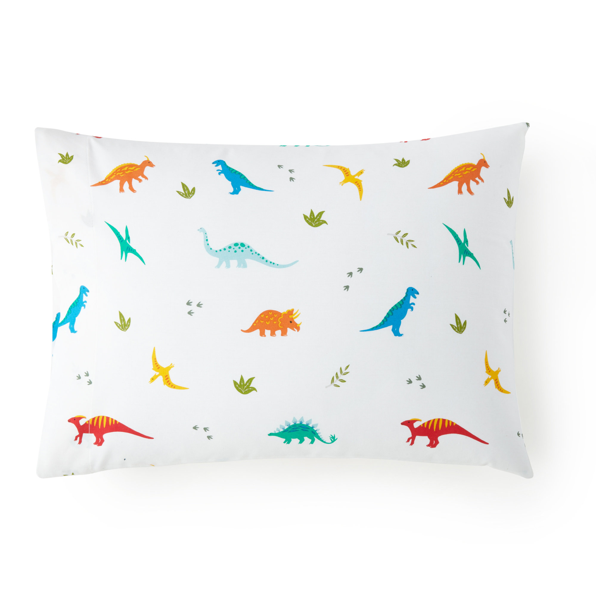 Wildkin Jurassic Dinosaurs 210 Standard Cotton Flannel Sheet Set ...