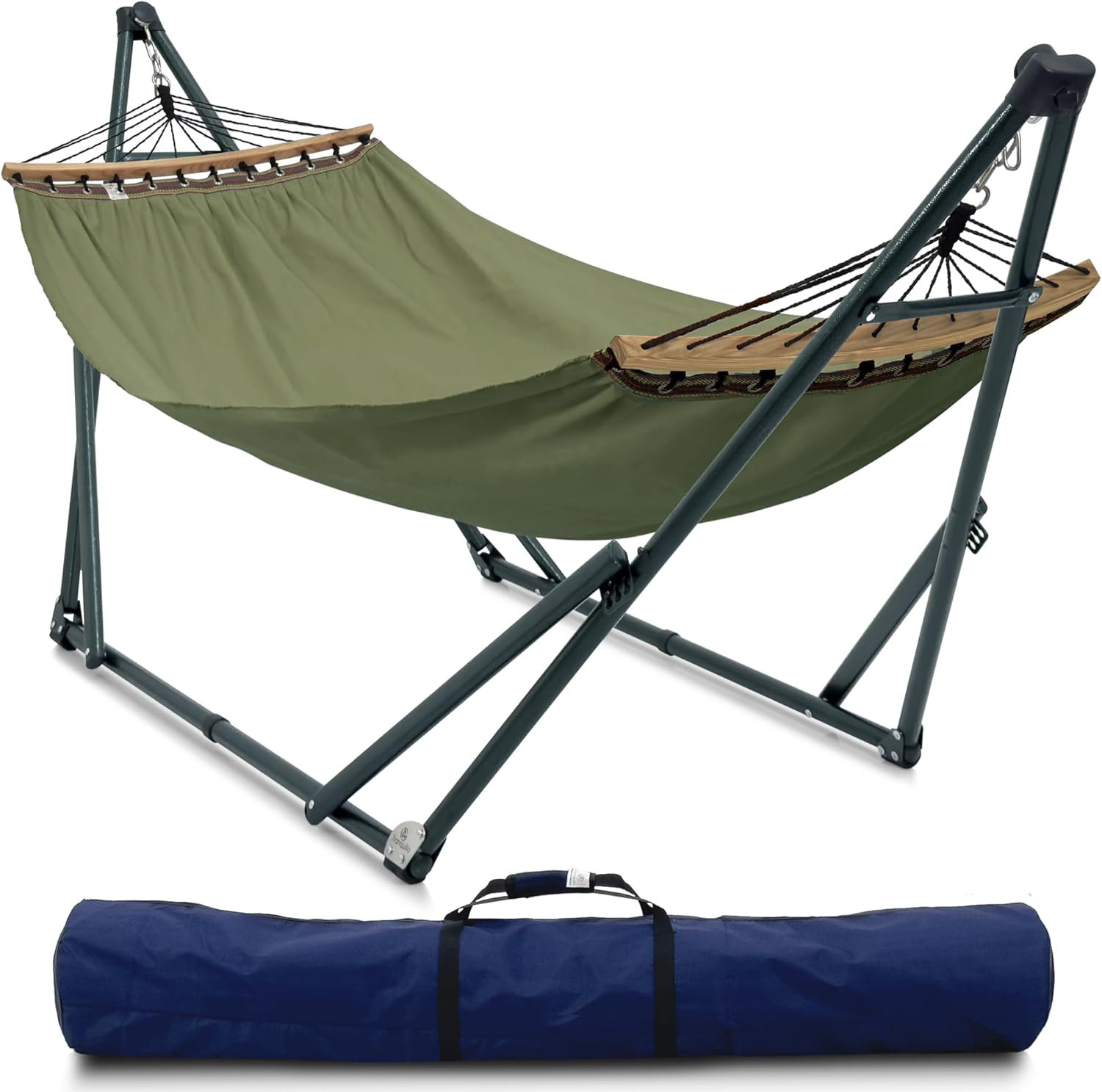Arlmont & Co. Tymesha Hammock Universal Stand - Steel - Frame - Canvas ...