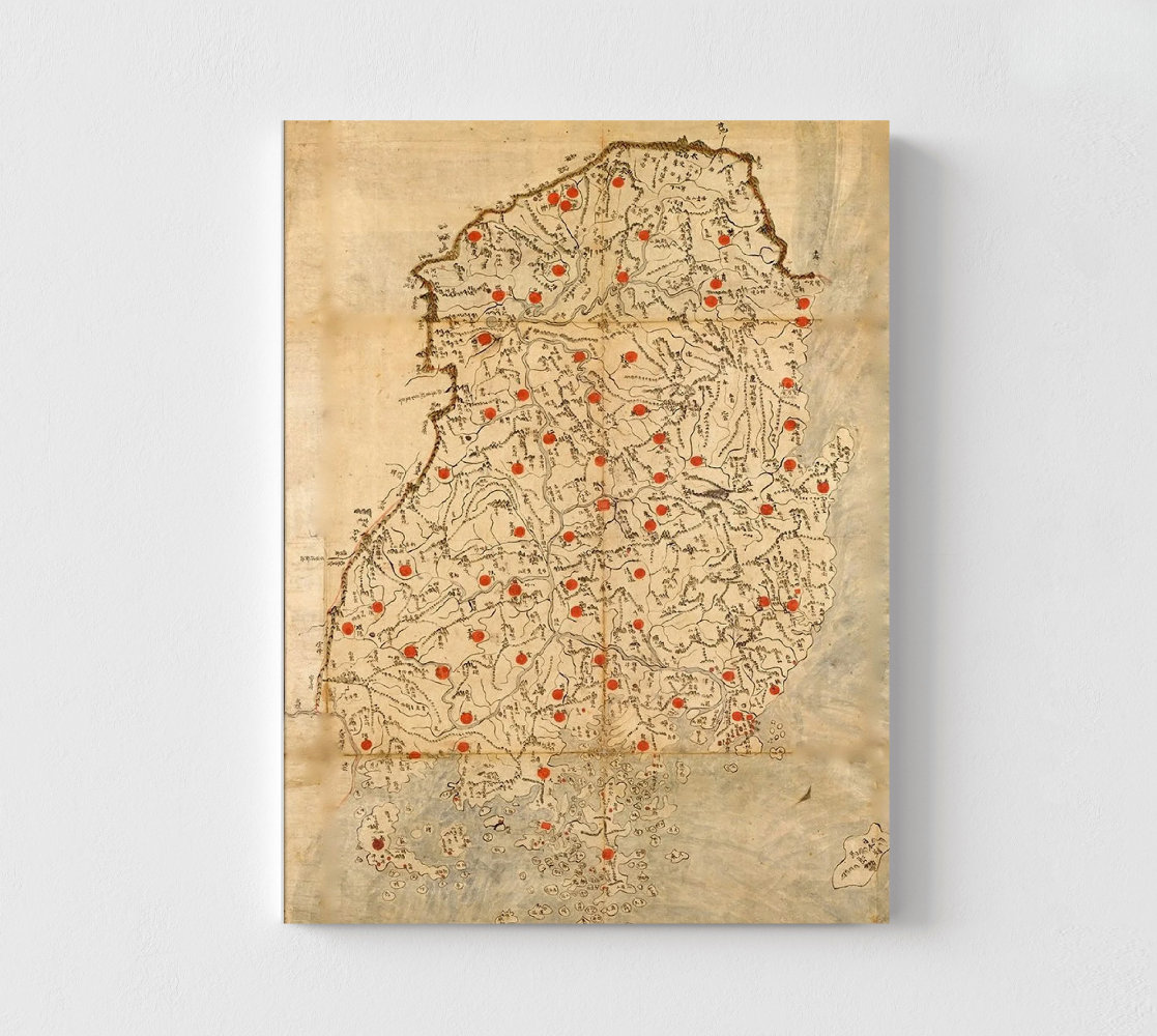 WeFrameArt Chinese Medieval World Map, Antique Map Of China, Old Map Of ...