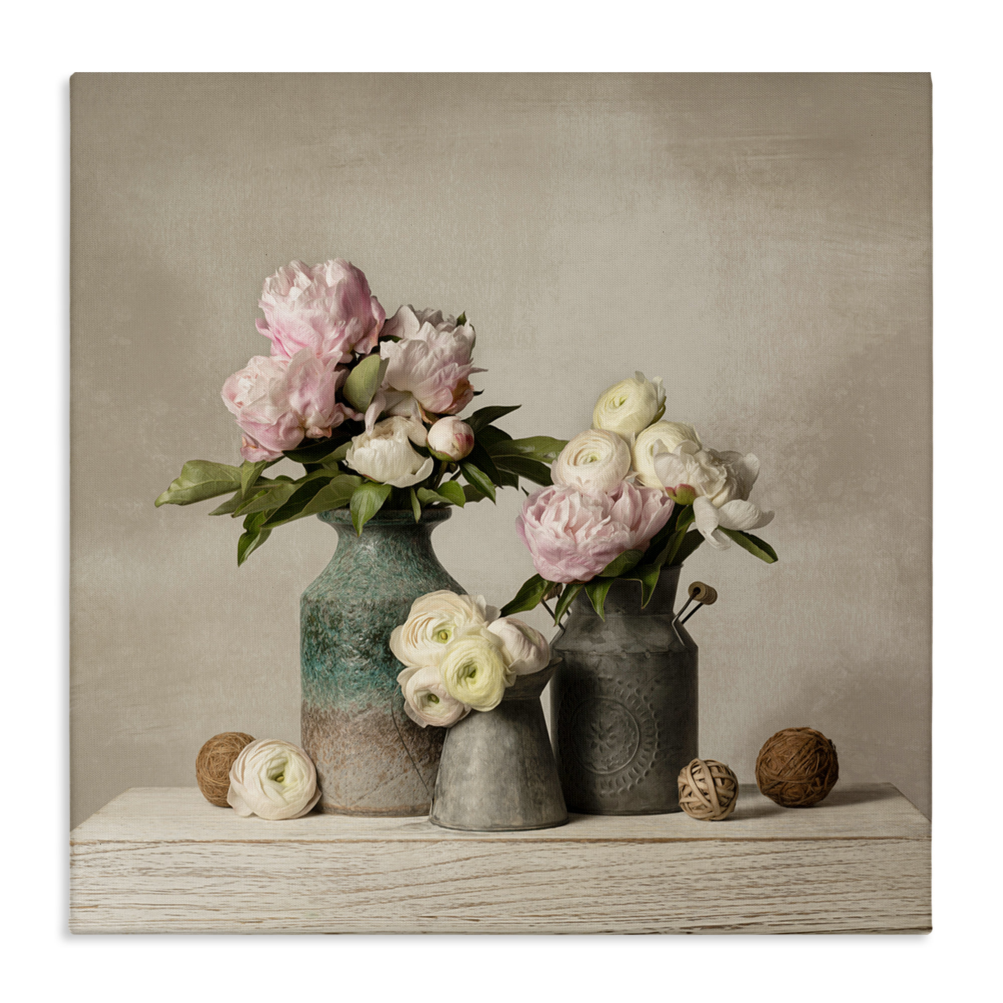 Winston Porter Three Spring Blooms Canvas Wall Art by Leah McLean | Wayfair