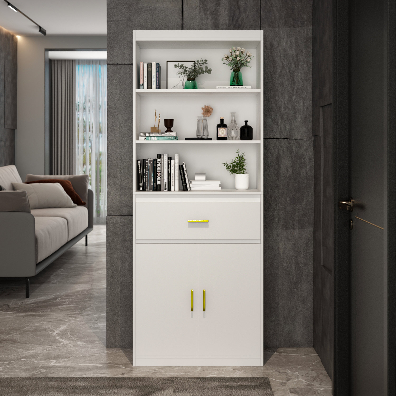 Latitude Run® Meloney 70.8" H x 23.6" W Barrister Bookcase & Reviews ...