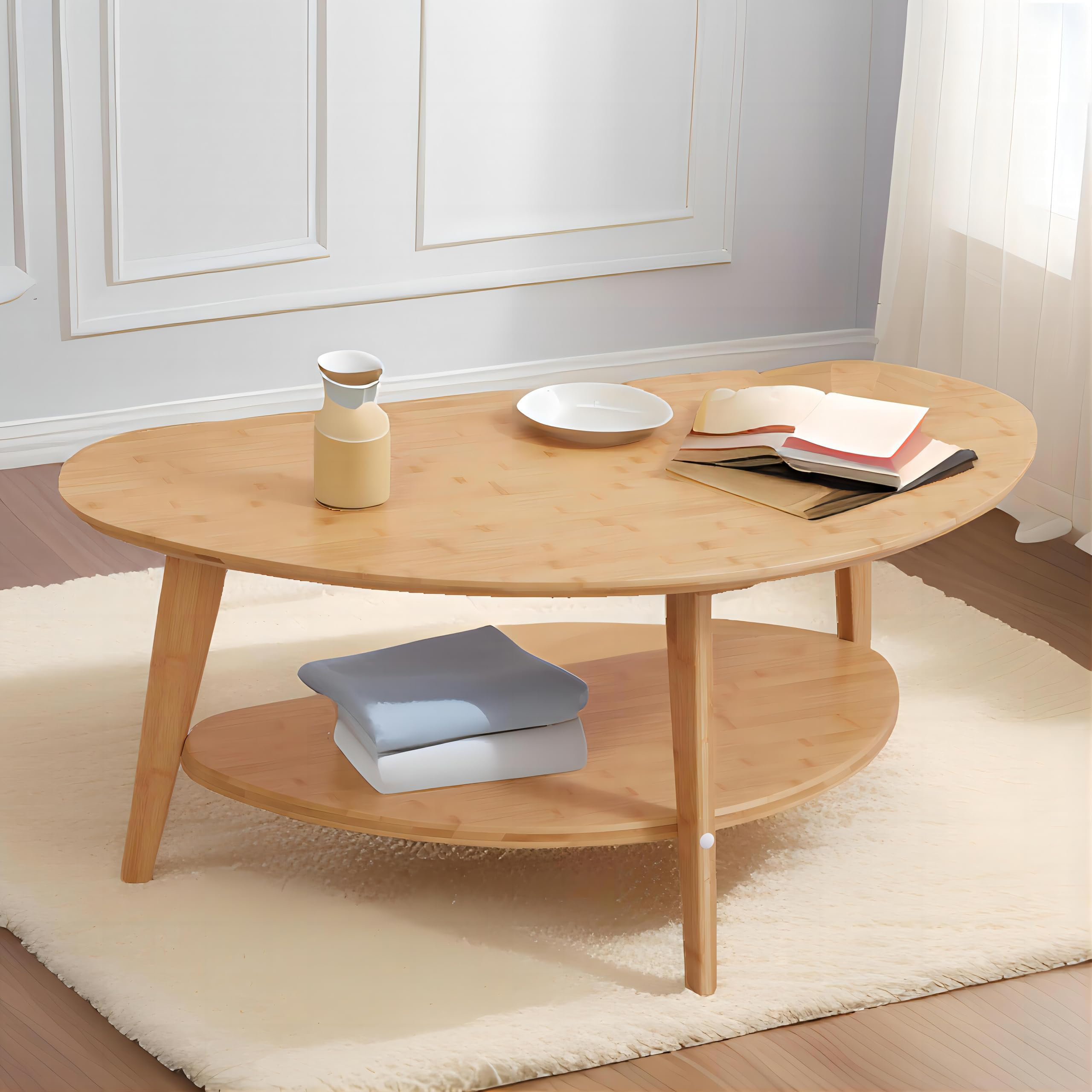 George Oliver Mannuel Solid Wood Coffee Table | Wayfair