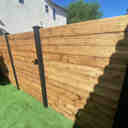 OUTDECO 72” Galvanized Steel Adjustable Horizontal Slat Fence Frame Kit ...