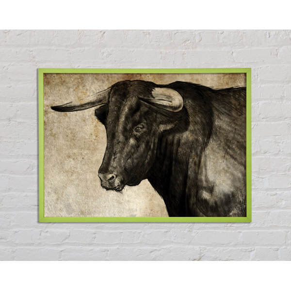 August Grove Bull Horns - Single Picture Frame Print | Wayfair.co.uk