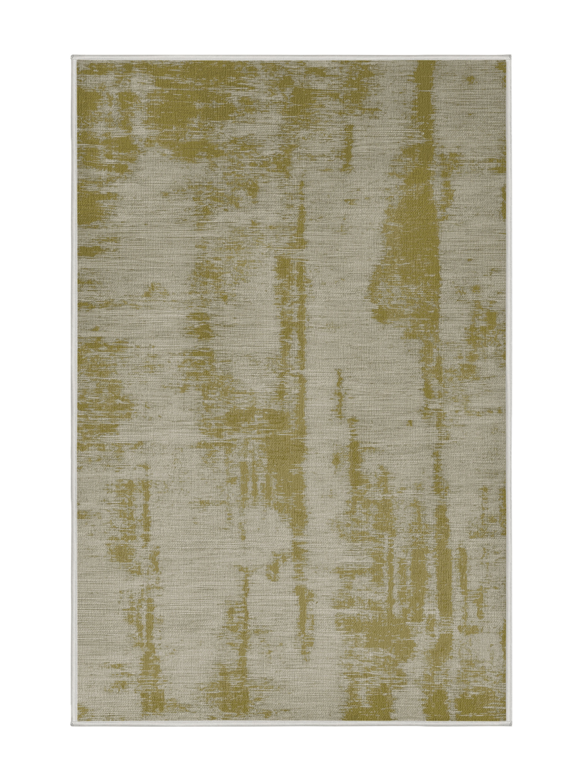 Hokku Designs Machine Washable Abstract Beige Area Rug | Wayfair
