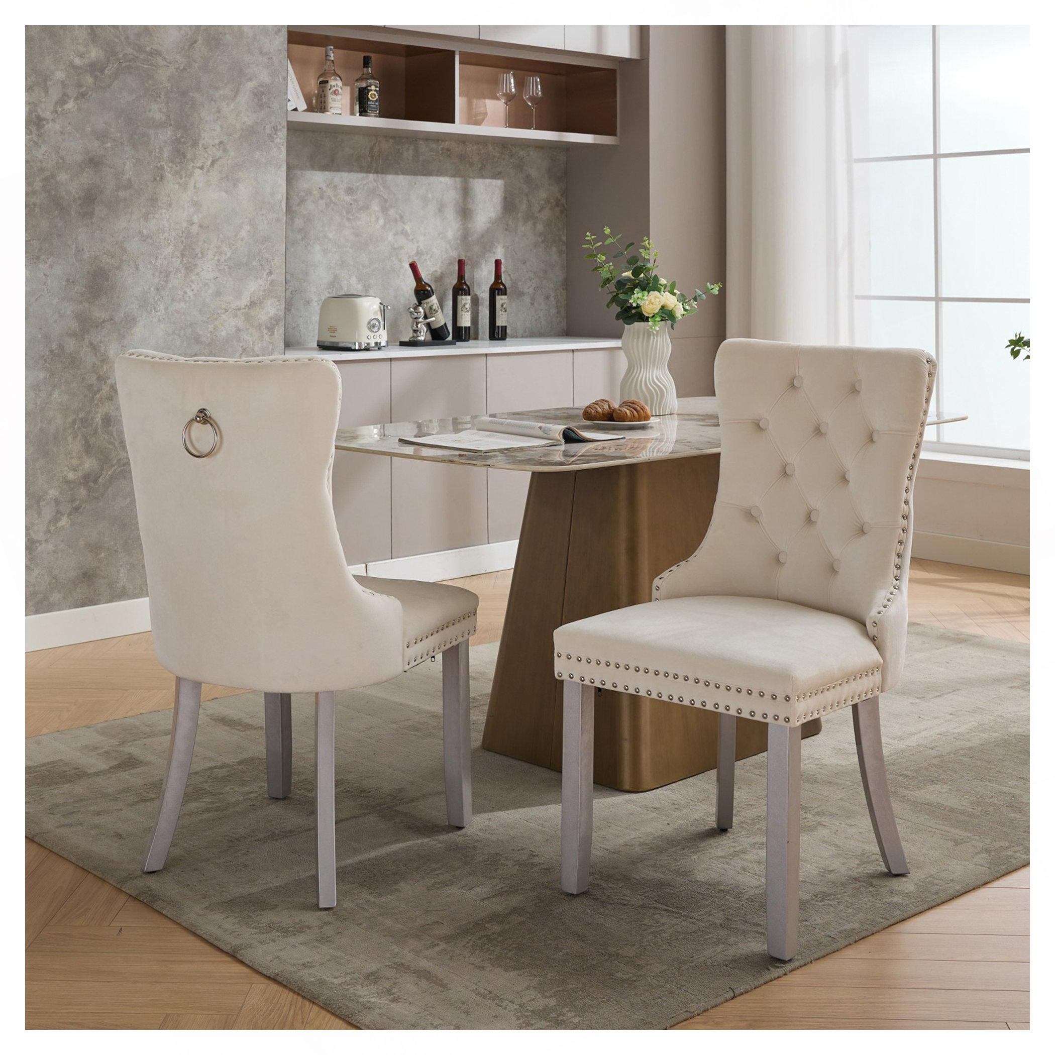 Red Barrel Studio® Furniture, Collection Modern, High-End Tufted Solid ...