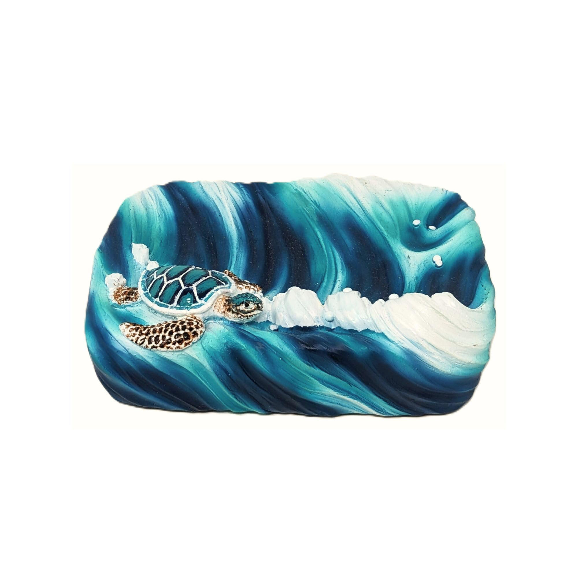Breakwater Bay Sea Turtle Wave Soap Dish - Nautical and Ocean ...