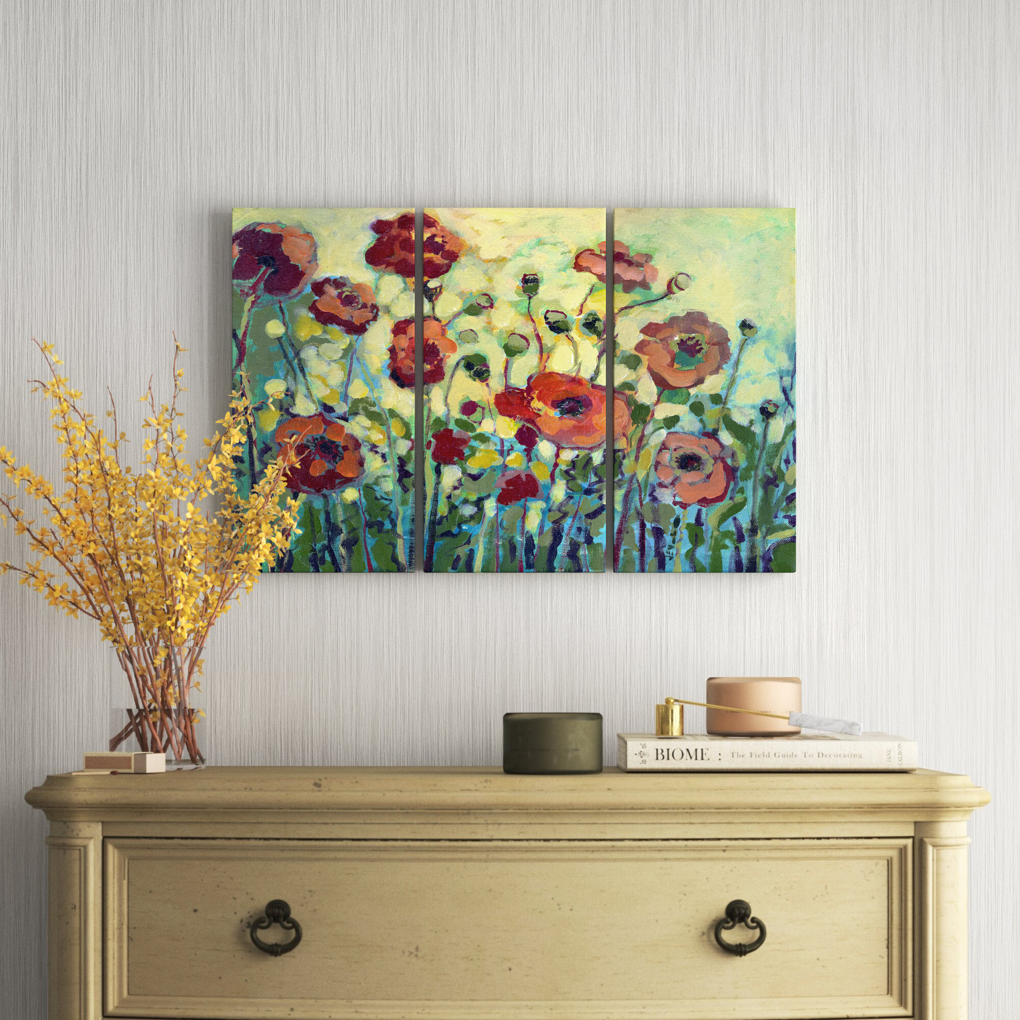 Lark Manor " Anitas Poppies " by Jennifer Lommers 3 - Pieces - Wayfair ...