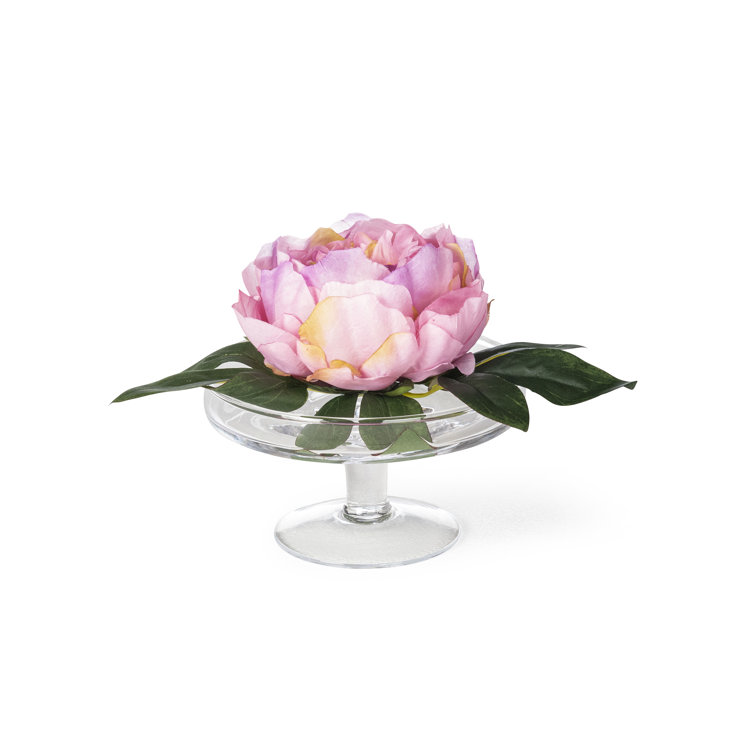 The Seasonal Aisle Peony Arrangement in Vase | Wayfair.co.uk