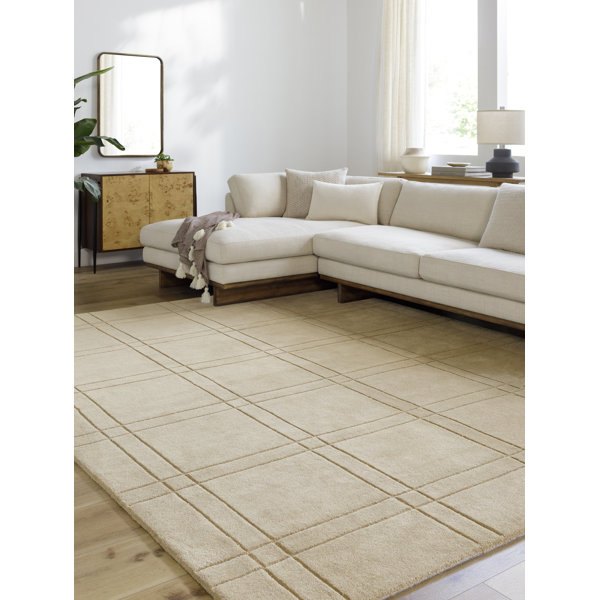 Hokku Designs Sioeli Tan Hand Tufted Area Rug & Reviews - Wayfair Canada