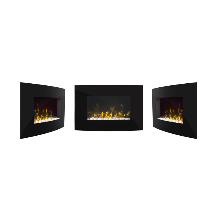 Dimplex Artesia ART20 Curved Wall Fire wall mounted with remote, 82.5cm ...