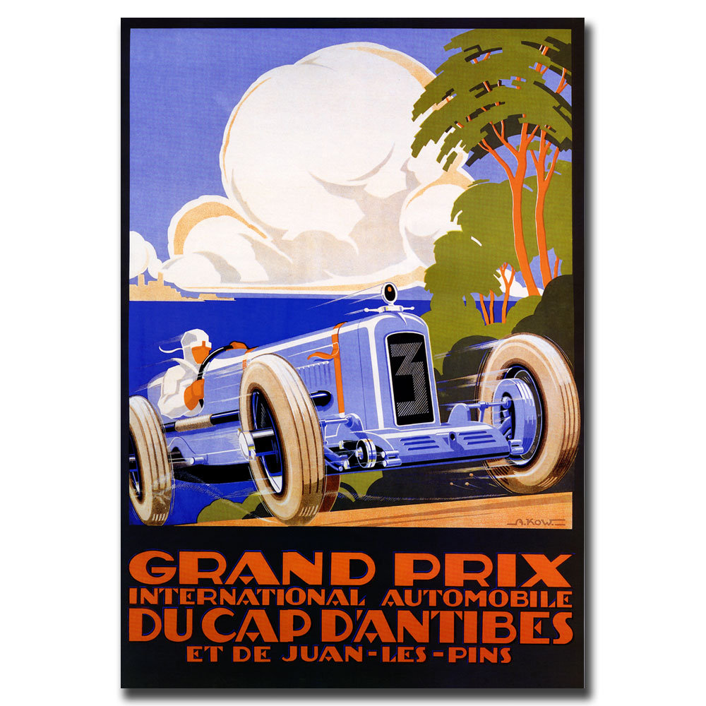 Trademark Art « grand prix ducap dantibes », publicité sur toile ...