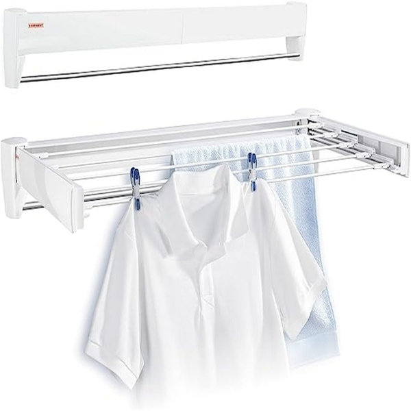 Rebrilliant Stainless Steel Wall-Mounted Drying Rack | Wayfair