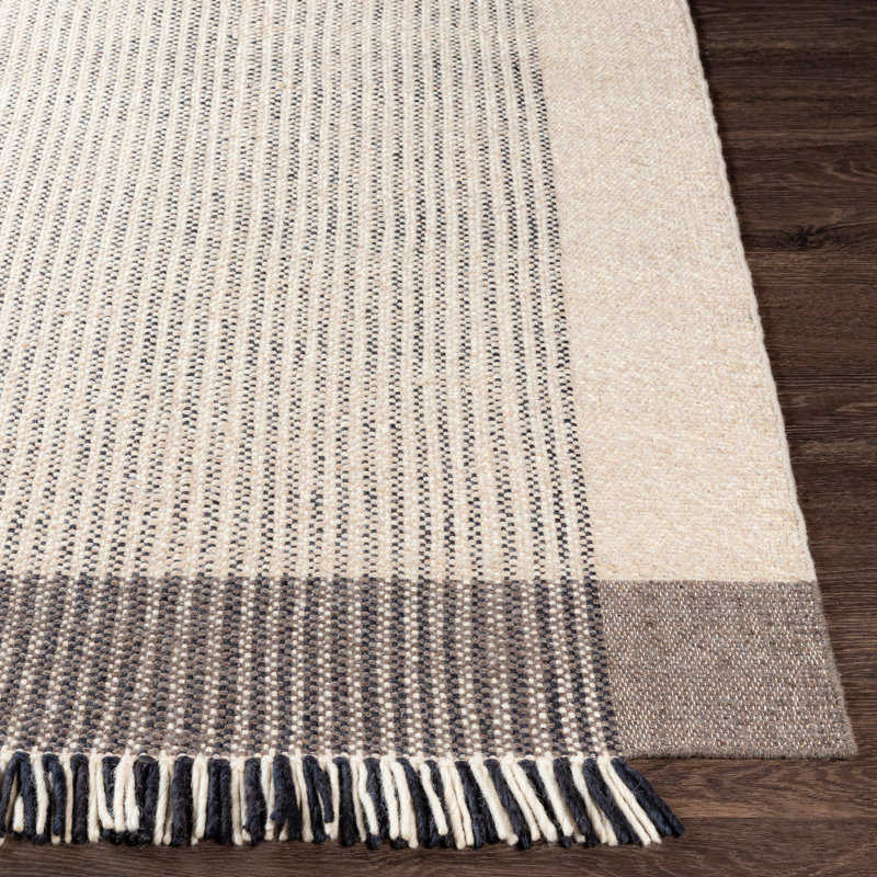 Joss & Main Tina Flatweave Wool Striped Rug & Reviews | Wayfair