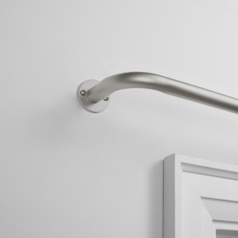 17 Stories Jarrod Iron Adjustable Overall Width x 1'' Diameter Single ...