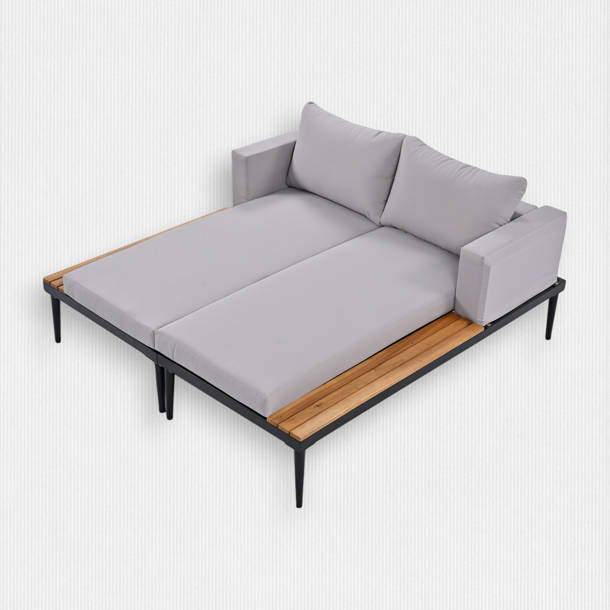 Mercer41 Wisin 69.3'' Metal Outdoor Patio Daybed | Wayfair