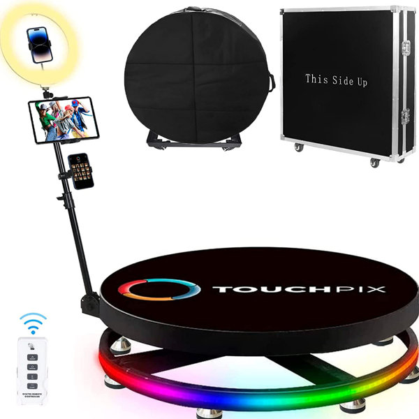 Achhago Support automatique à 360 degrés pour cabine de photo pour ...