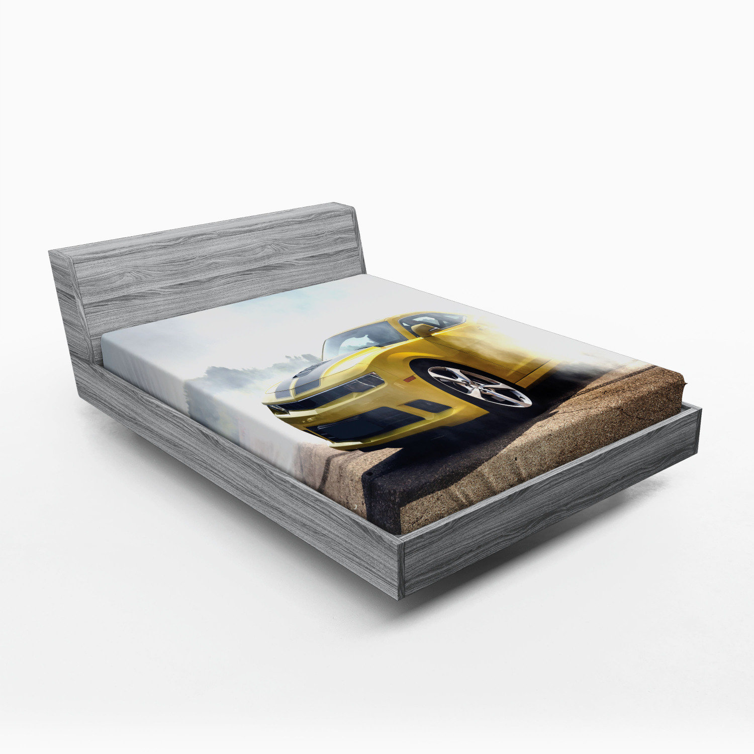 Ambesonne Cars Fitted Sheet | Wayfair