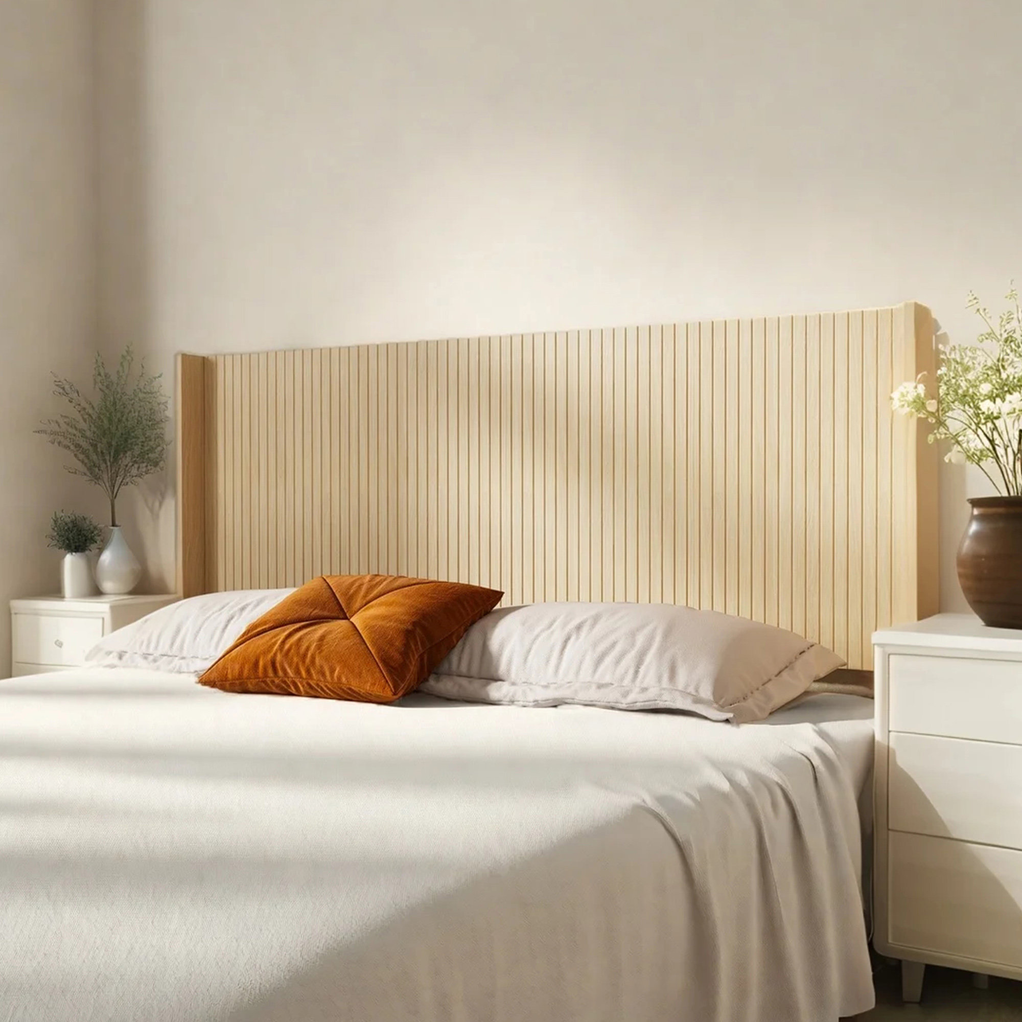 Latitude Run® Calonne 80" W Double Wing King Headboard Only, Boho ...