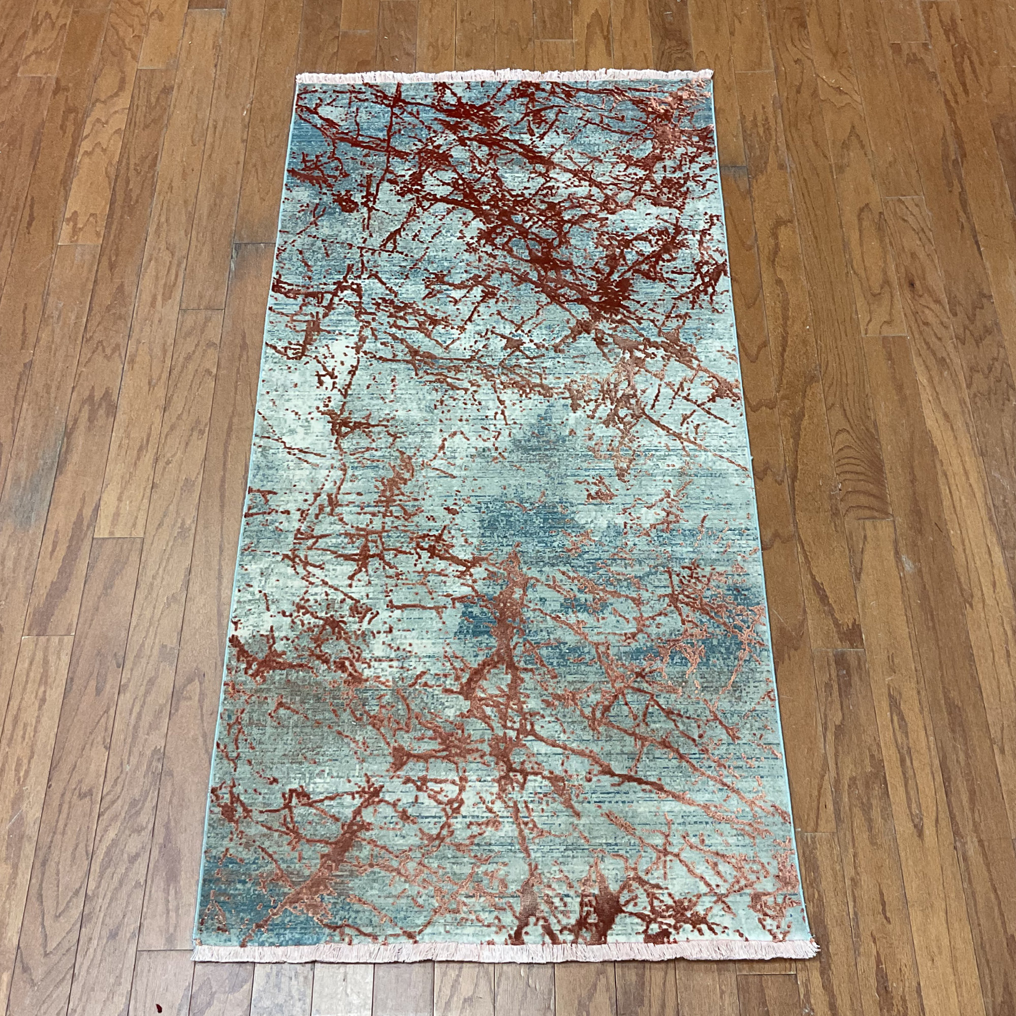 17 Stories Turkish Modern Erased Design Wool & Silk Rug | Wayfair