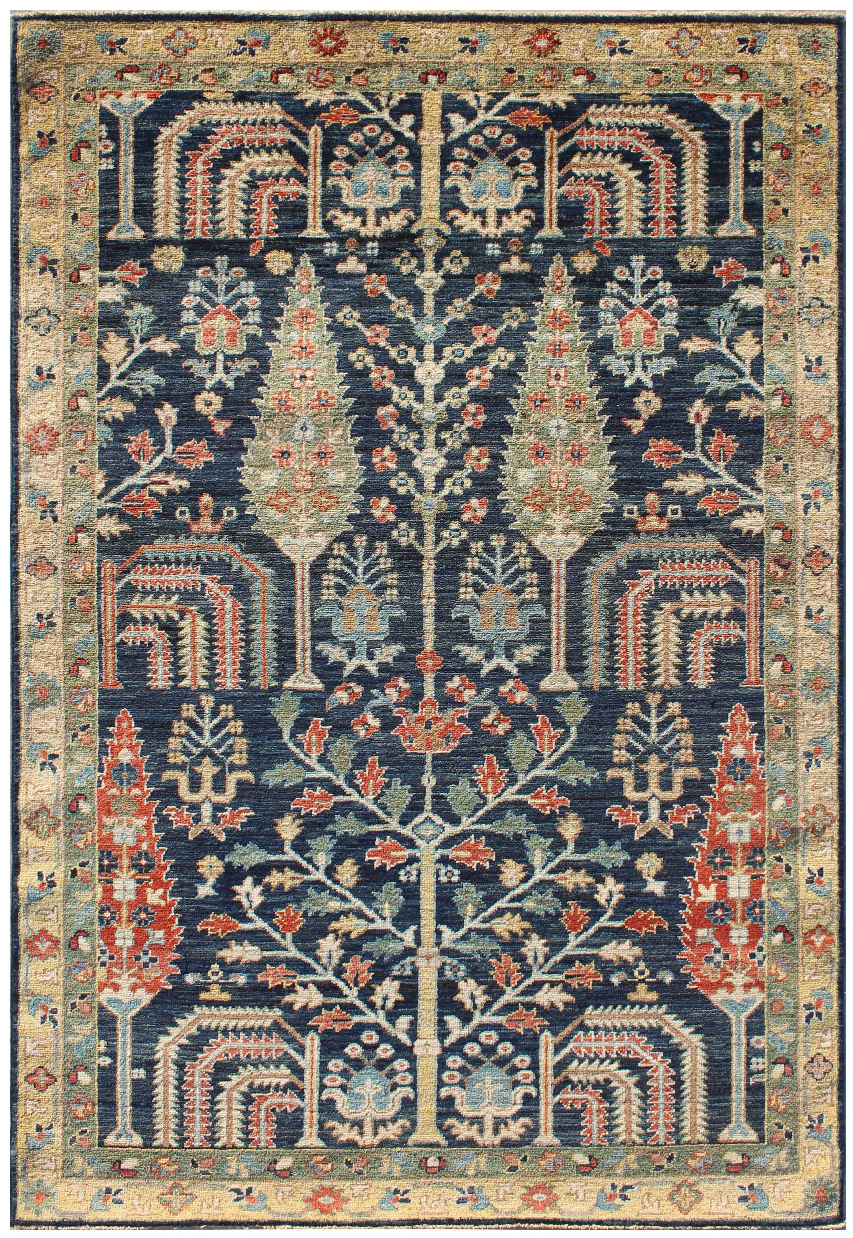 Latitude Vive Alguire Handwoven 100% Wool Blue Rug | Wayfair.ie