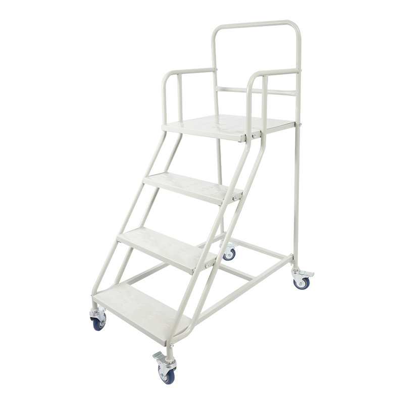 WFX Utility™ 4-Step Stairs With Wheels | Wayfair