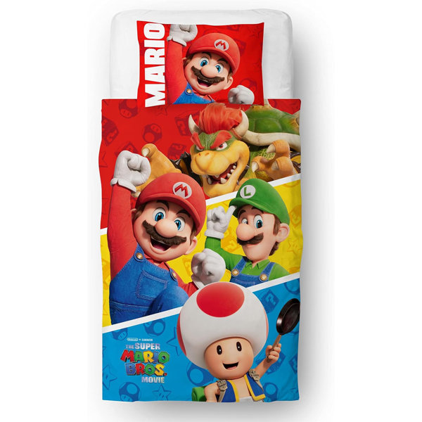 Character World Nintendo Duvet Cover Set with Pillowcases | Wayfair.co.uk