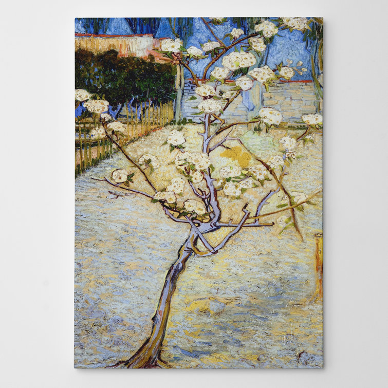 Vault W Artwork Pear Tree In Blossom On Canvas by Vincent Van Gogh ...
