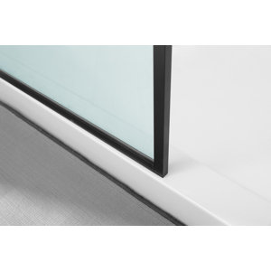 UGLASS 36" W x 76" H Framed Fixed Glass Panel | Wayfair
