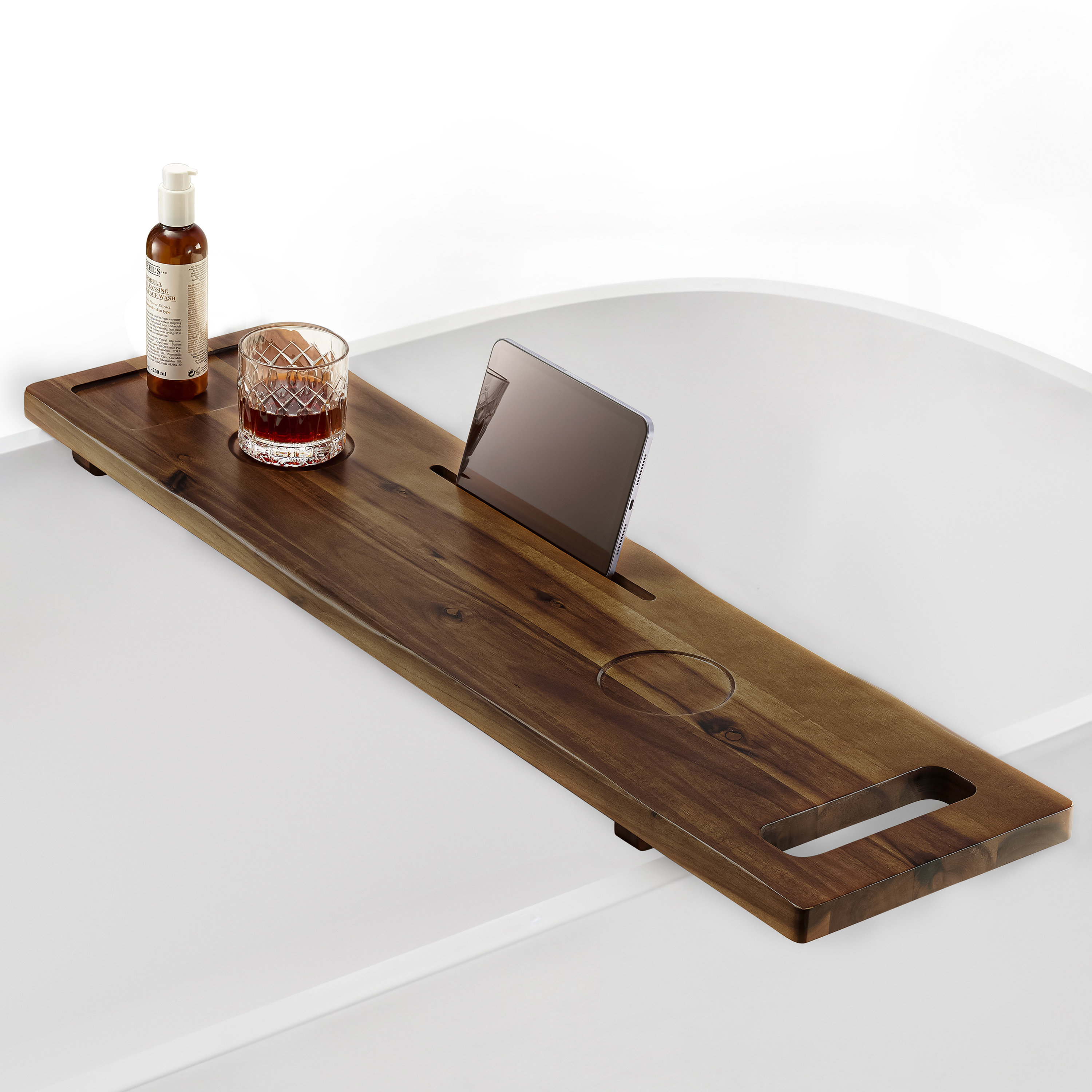 Ophelia & Co. Acacia Bathtub Tray Caddy With Adjustable Legs - Bath Tub ...