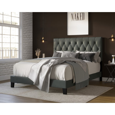 Lark Manor Aleahya Upholstered Bed & Reviews - Wayfair Canada
