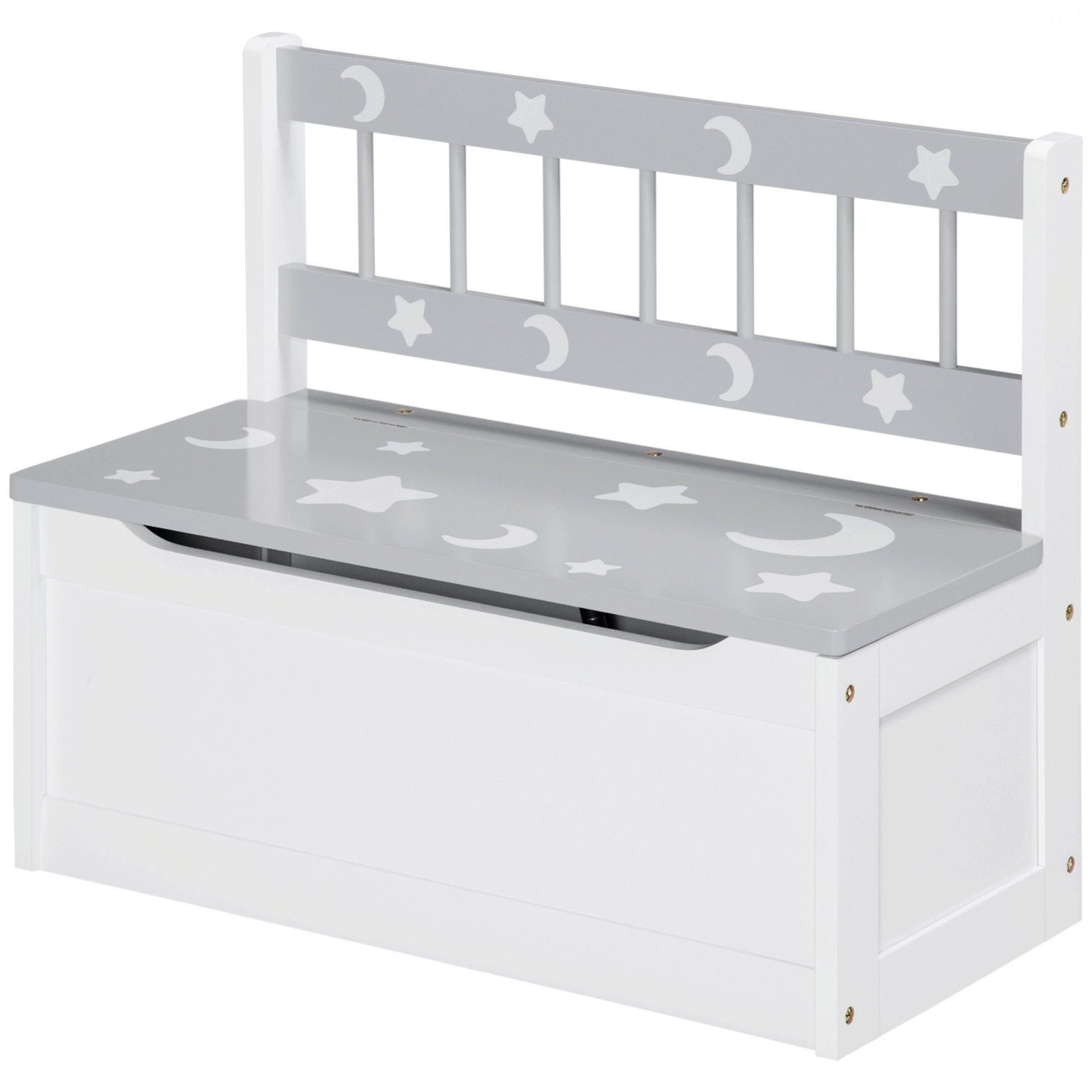 Harriet Bee Toy Box, Storage Bench With Large 27 L Interior, Bench Seat ...