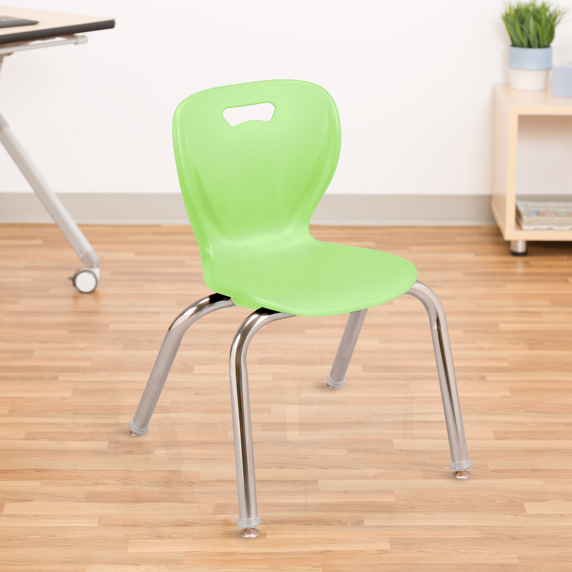 Learniture Shapes Series Plastic Stacking Classroom Chairs with ...