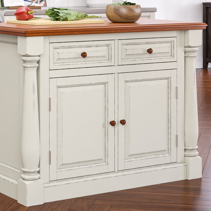 August Grove® Larchwood Kitchen Island Set & Reviews | Wayfair